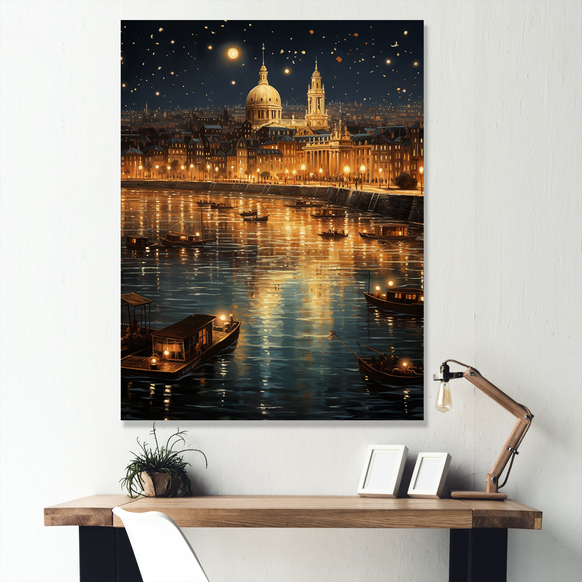 Winston Porter Luminous In Lyon City In France II - France Canvas Prints - Wayfair Canada